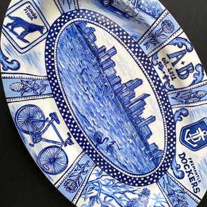 Personalized Platter Vintage Style House Family Platter Custom Plate ...