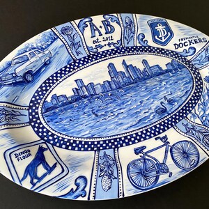 Personalized Platter Vintage Style House Family Platter Custom Plate ...