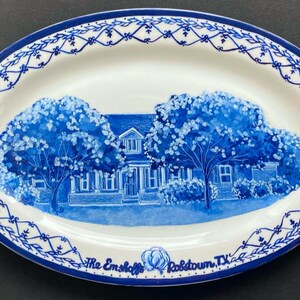 Custom House Portrait Platter, Hand Painted Porcelain Plate, House ...
