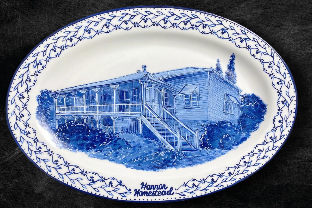 Custom Hand-painted Porcelain Wedding Venue Decorative Platter ...