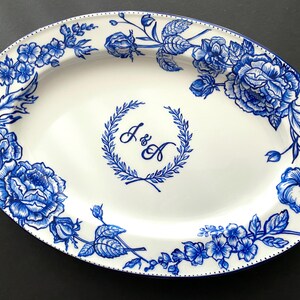 Custom Wedding Plate, Hand Painted Porcelain, Gift for Newlyweds ...