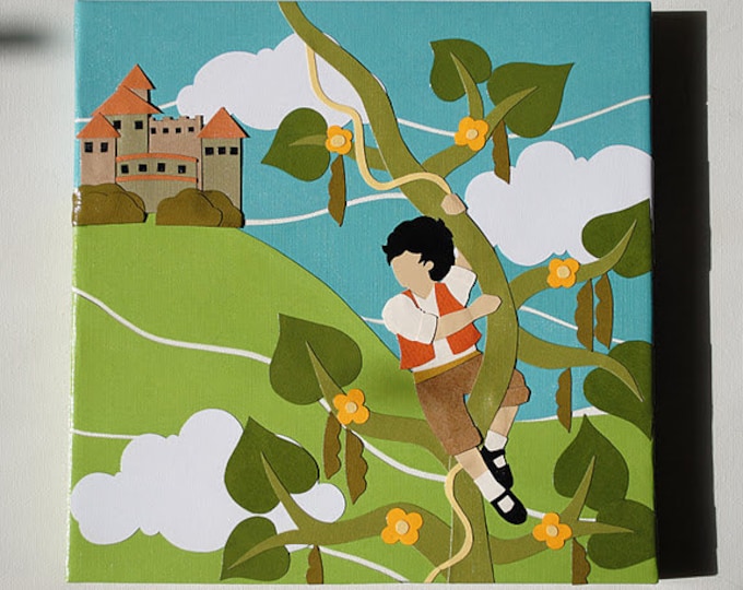 Jack and the Beanstalk Original Retro Modern Collage on - Etsy