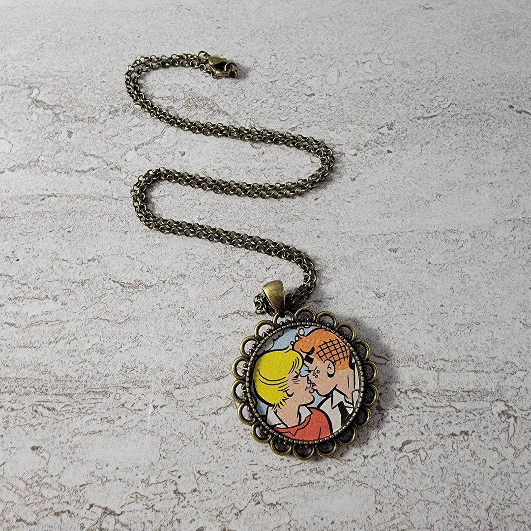 Comic Book Repurposed Necklace - Unique 21-inch Chain - Etsy