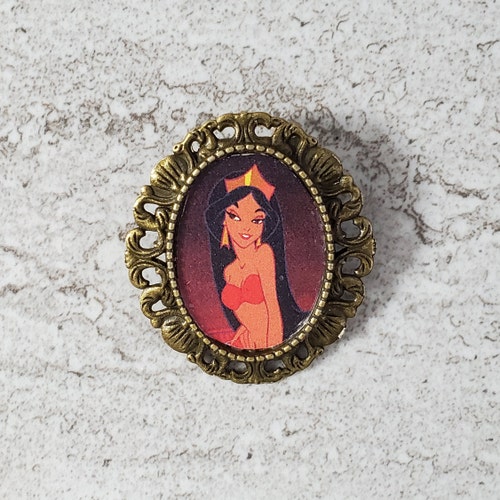 Vintage Princess Jasmine Pin - Etsy