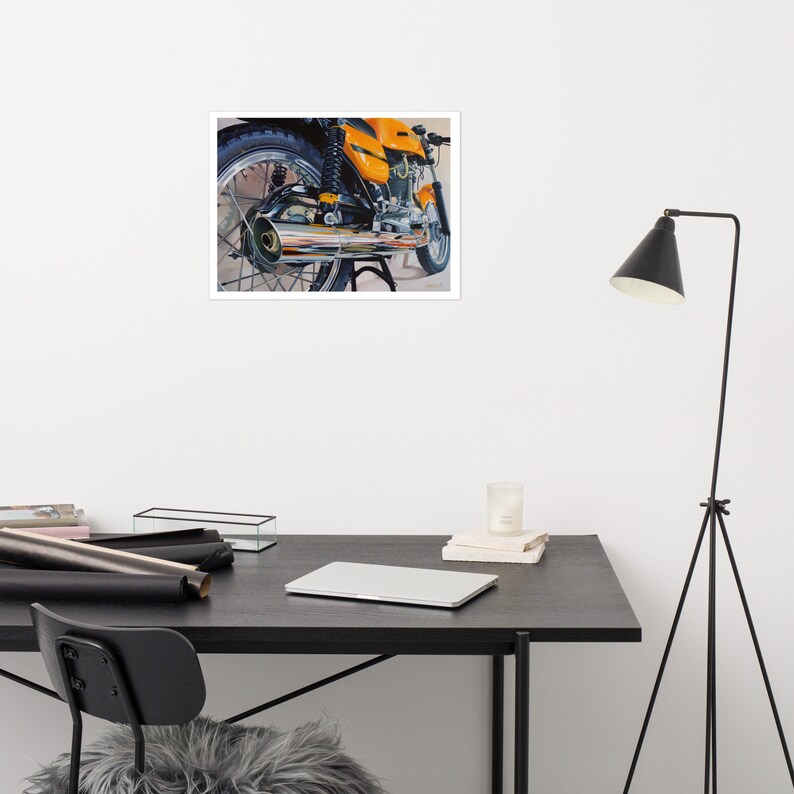 Desmo Details Poster - Motorcycle Oil Painting Print, Ducati Art - Etsy