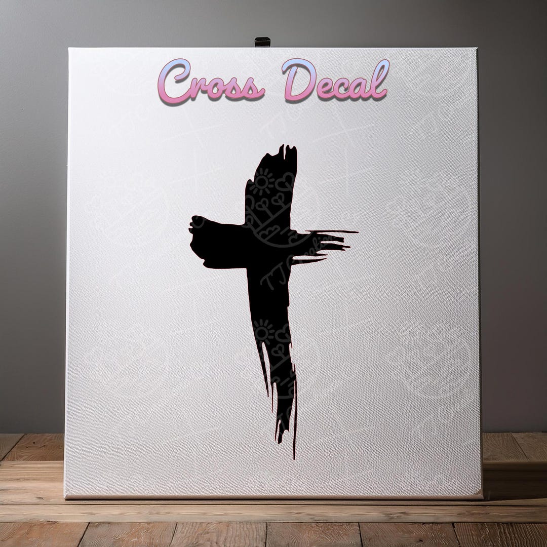 Cross Vinyl Decal Sticker Religious God Jesus Priest Choose Color Free ...