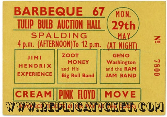 Five 1966-68 CREAM Unused Paper Replica Concert Tickets - Etsy