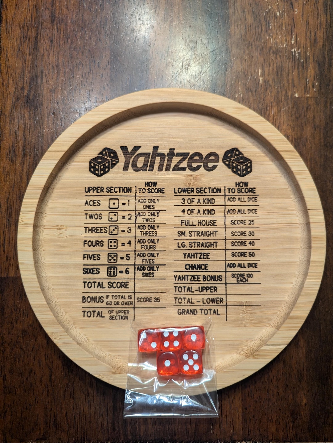 Dice Game Sets- Yahtzee and Farkle - Etsy