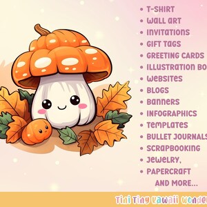 Kawaii Autumn Cute Fall Clipart Bundle Autumnal Vibe Transparent PNG ...