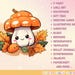 Kawaii Autumn Cute Fall Clipart Bundle Autumnal Vibe Transparent PNG ...