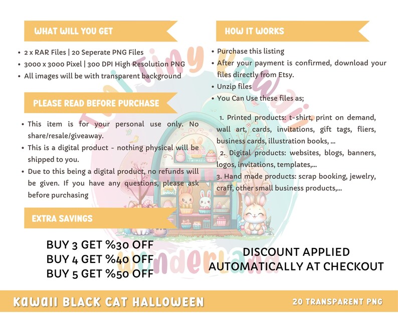 20 Halloween Cat Clipart Set Cute Halloween Black Cats Clip Art Kawaii ...