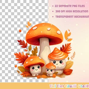 Kawaii Autumn Cute Fall Clipart Bundle Autumnal Vibe Transparent PNG ...