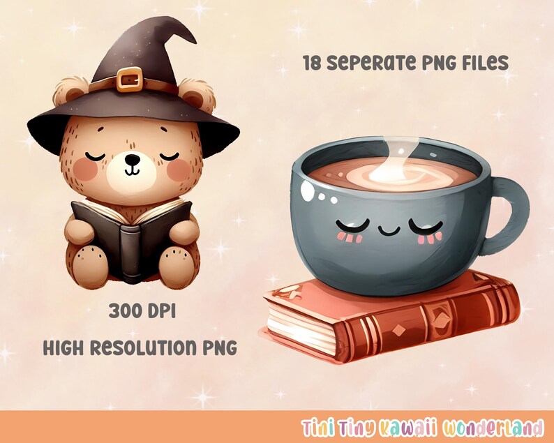 Kawaii Cozy Cute Fall Clipart Bundle Fall Vibes Transparent PNG Bundle ...