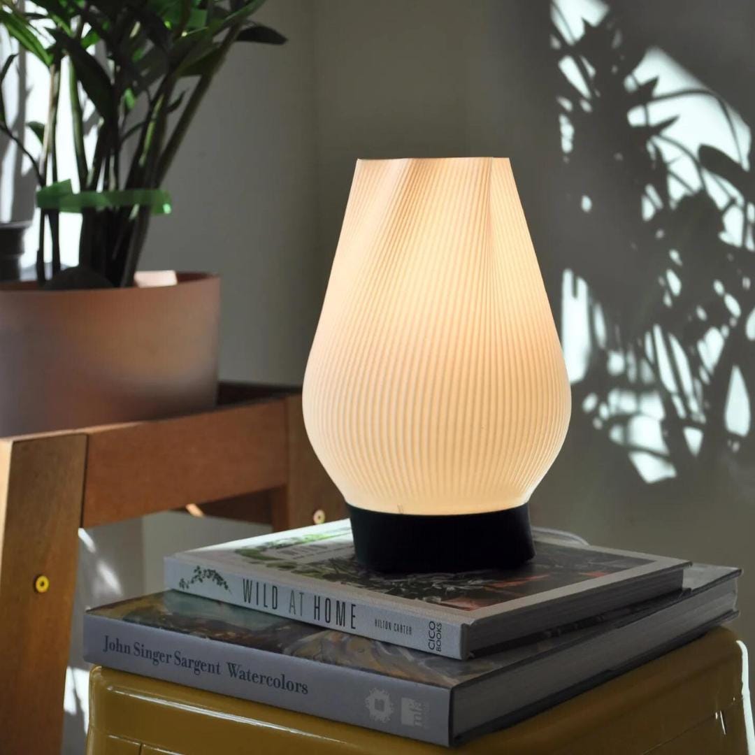 Stylish 3D Printed Bedside Lamp Unique Eco-friendly Design for Modern ...