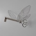 Winged 'magical' Key With Large Wings in Shiny Silver - SSHTLP - Etsy