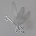 Winged Flying Key With Dragonfly Wings in Shiny Silver - Etsy
