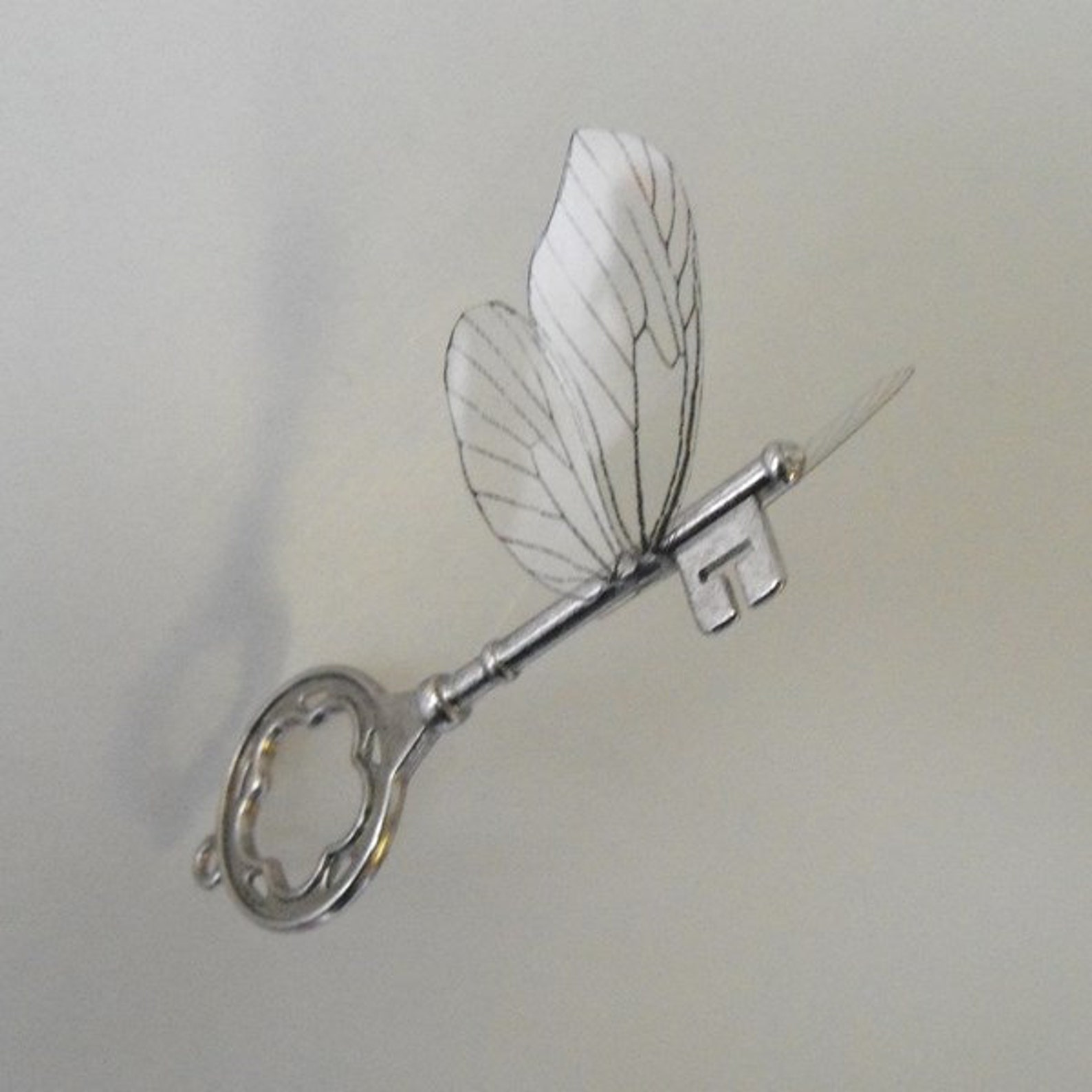 Flying 'magical' Winged Key With Small Butterfly Wings - Etsy