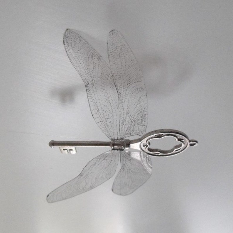 Magical 'flying' Key With Dragonfly Wings in Shiny - Etsy
