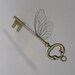Flying Winged Key With Small Butterfly Wings in Antique Brass LABCVSBF ...