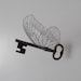 Flying 'magical' Key With Large Butterfly Wings in Antique Brass - ASBF ...