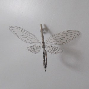 Winged Flying Key With Large Wings in Shiny Silver SRSLP - Etsy UK