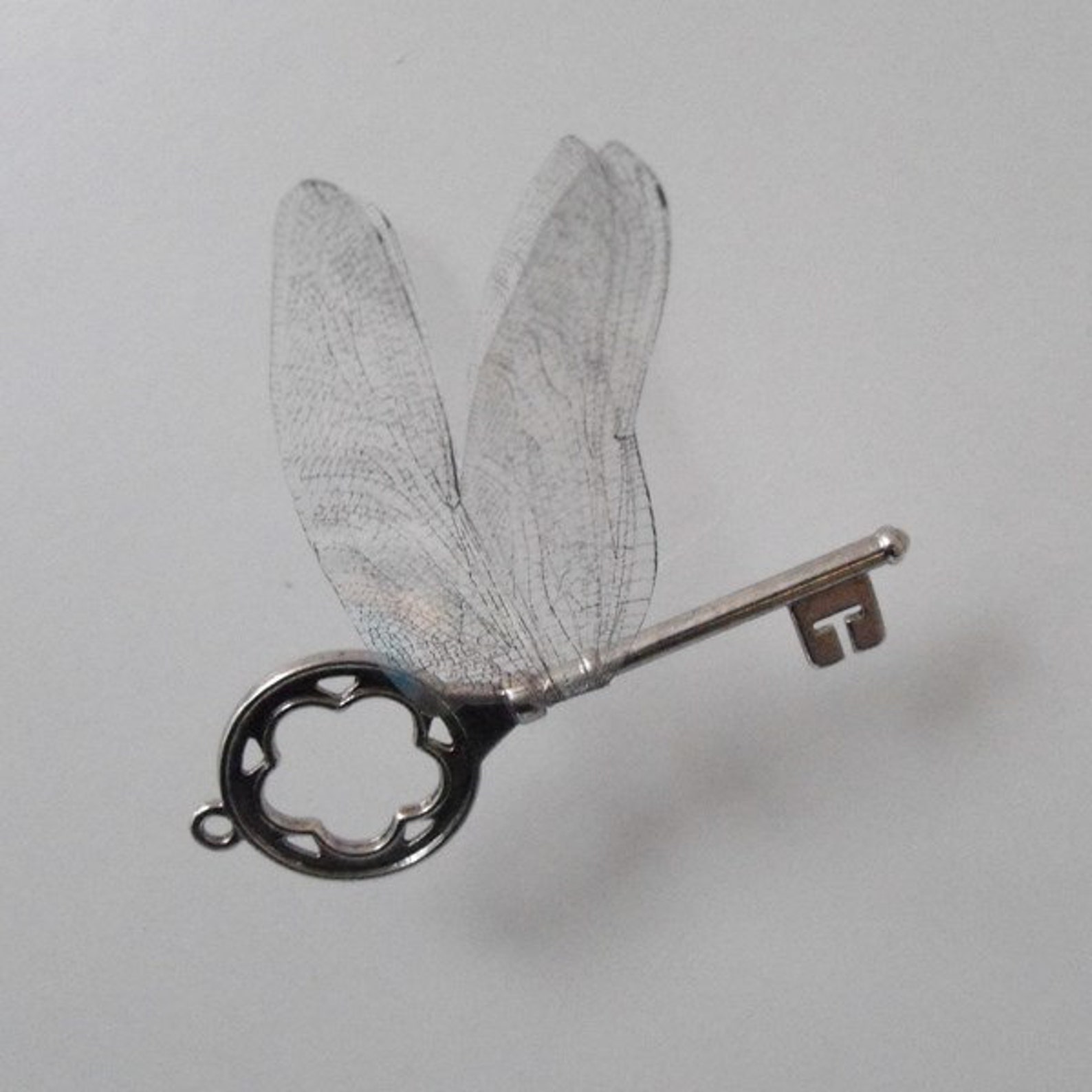 Magical 'flying' Key With Dragonfly Wings in Shiny - Etsy
