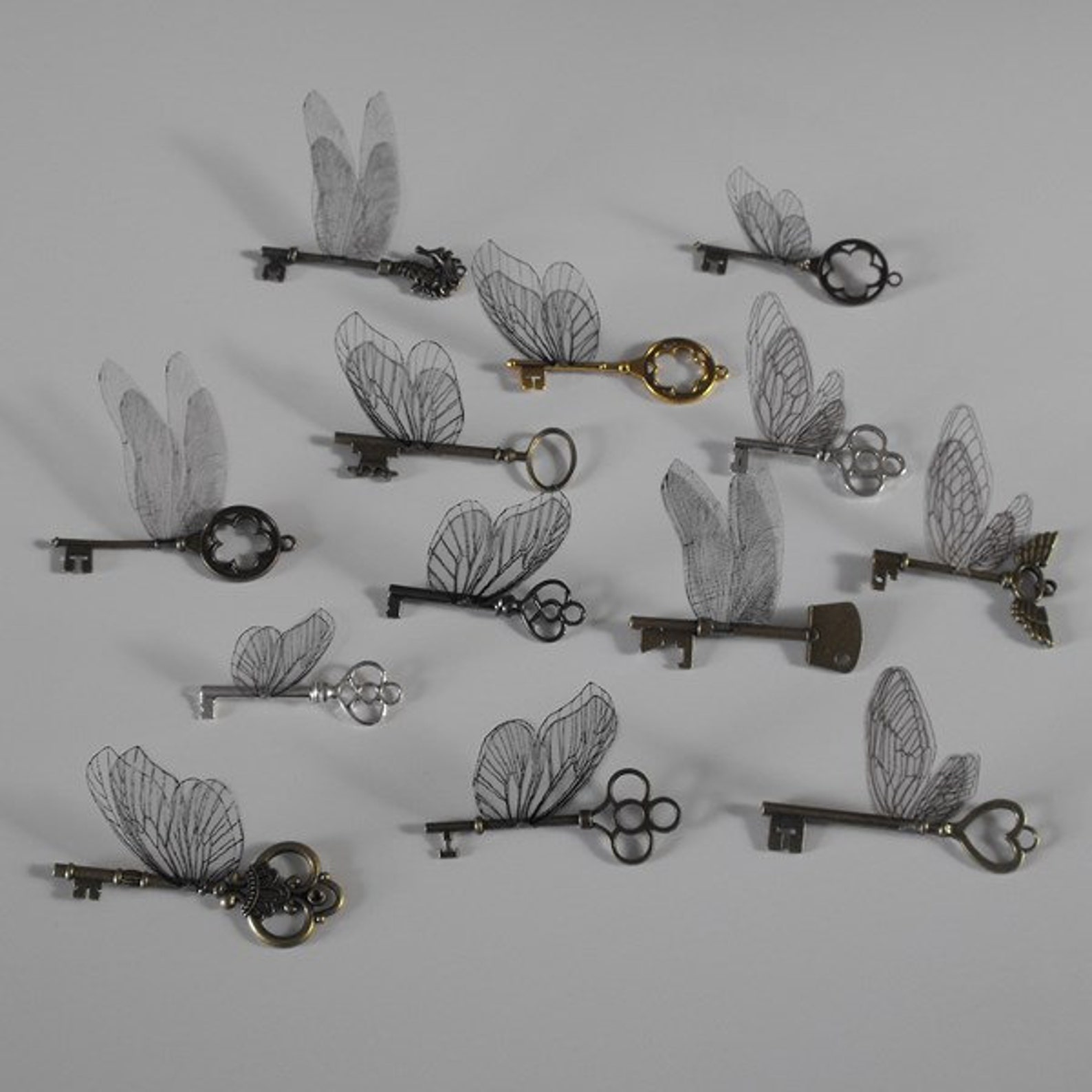 5 X Flying Keys With Wings Various Types and Sizes 5KEY5 - Etsy