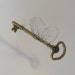 Flying Winged Key With Small Butterfly Wings in Antique Brass ABFNSBF ...