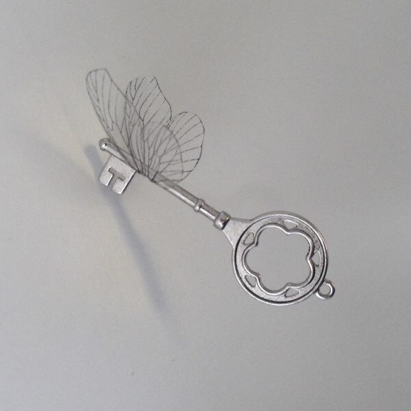 Flying 'magical' Winged Key With Small Butterfly Wings - Etsy