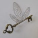 Winged Flying Key With Large Wings in Antique Brass - LABCVLP - Etsy