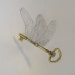 Winged Key With Dragonfly Wings in Antique Brass - ABFNDF - Etsy