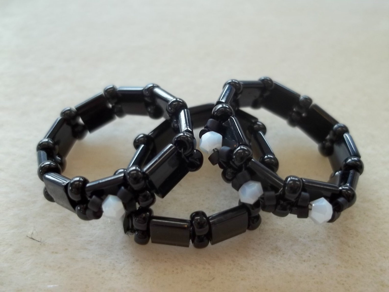 Tila Trio Ring Bead Weaving PDF Pattern (INSTANT DOWNLOAD) - Etsy