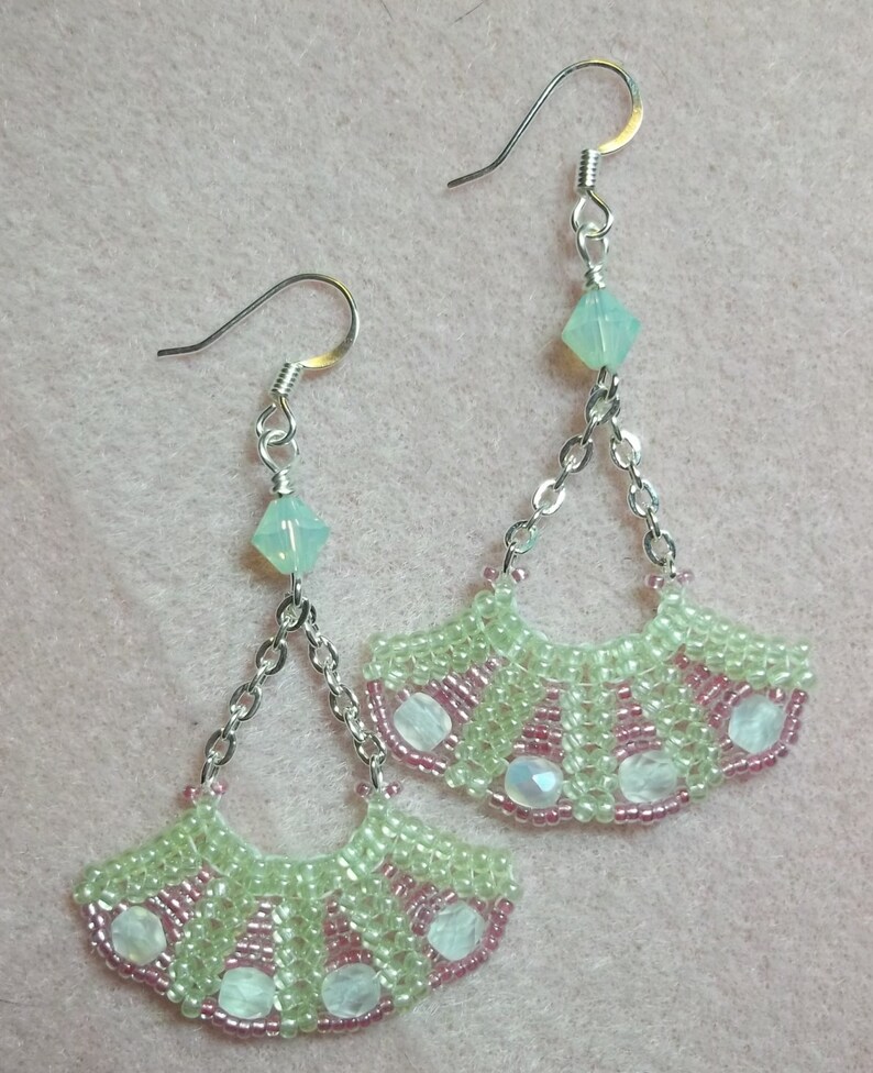 Fun Fiesta Earrings PDF Bead Weaving Pattern Tutorial INSTANT - Etsy