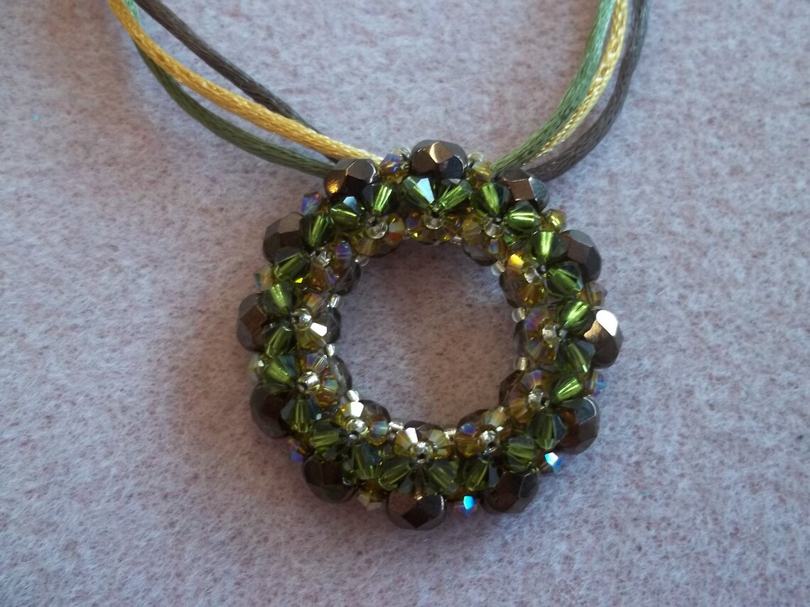 Round & Round Pendant Tutorial PDF Pattern INSTANT DOWNLOAD - Etsy