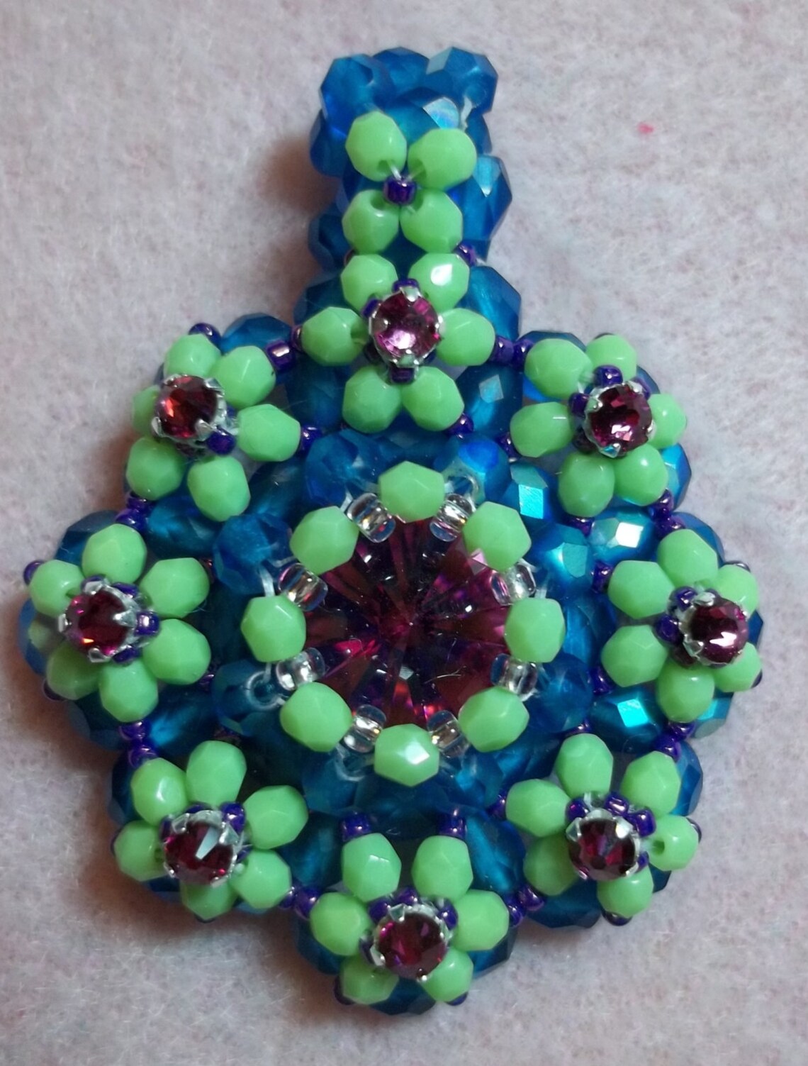 Tula Flower Pendant PDF Pattern Tutorial INSTANT DOWNLOAD | Etsy