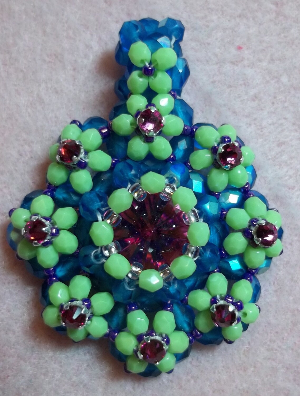 Tula Flower Pendant PDF Pattern Tutorial (INSTANT DOWNLOAD) - Etsy