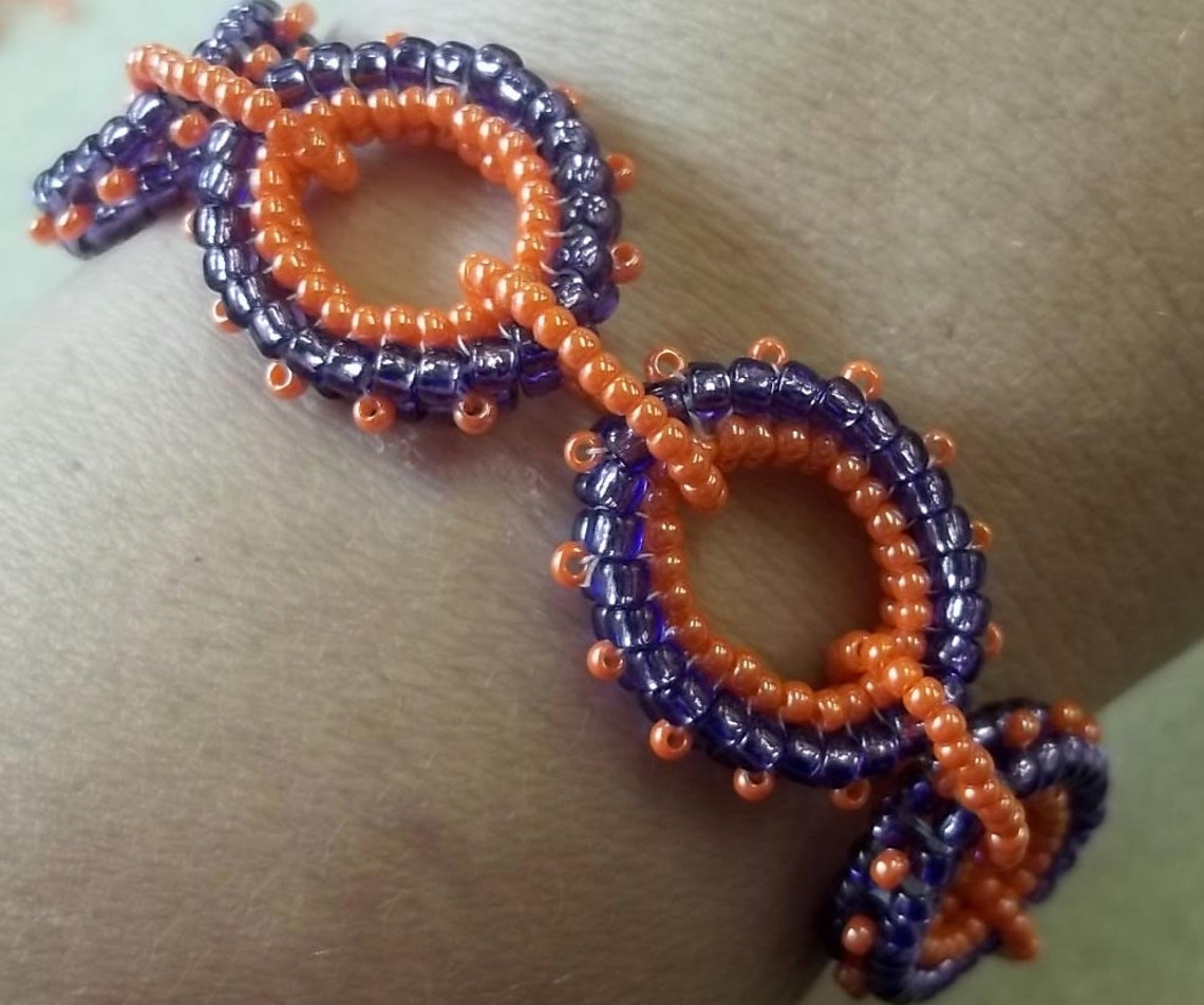 Circle Circus Bracelet PDF Bead Weaving Tutorial INSTANT - Etsy