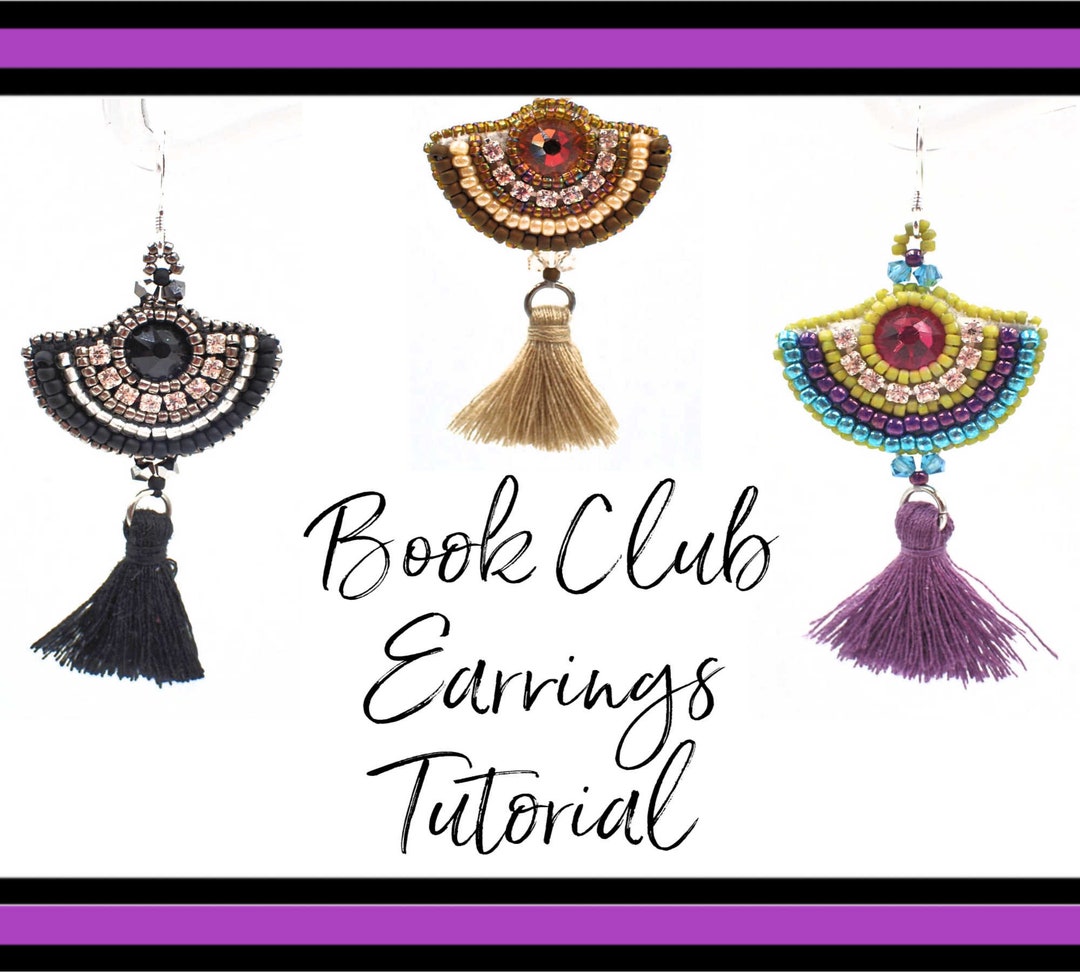 Book Club Earrings Instant Download Pattern - Etsy