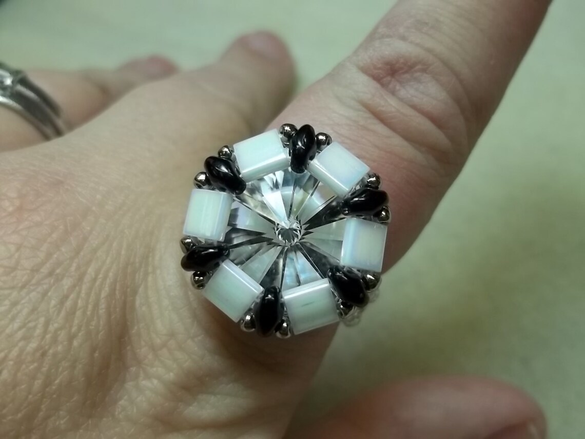 Tell Tell Tila Ring PDF Bead Weaving Pattern Tutorial INSTANT - Etsy