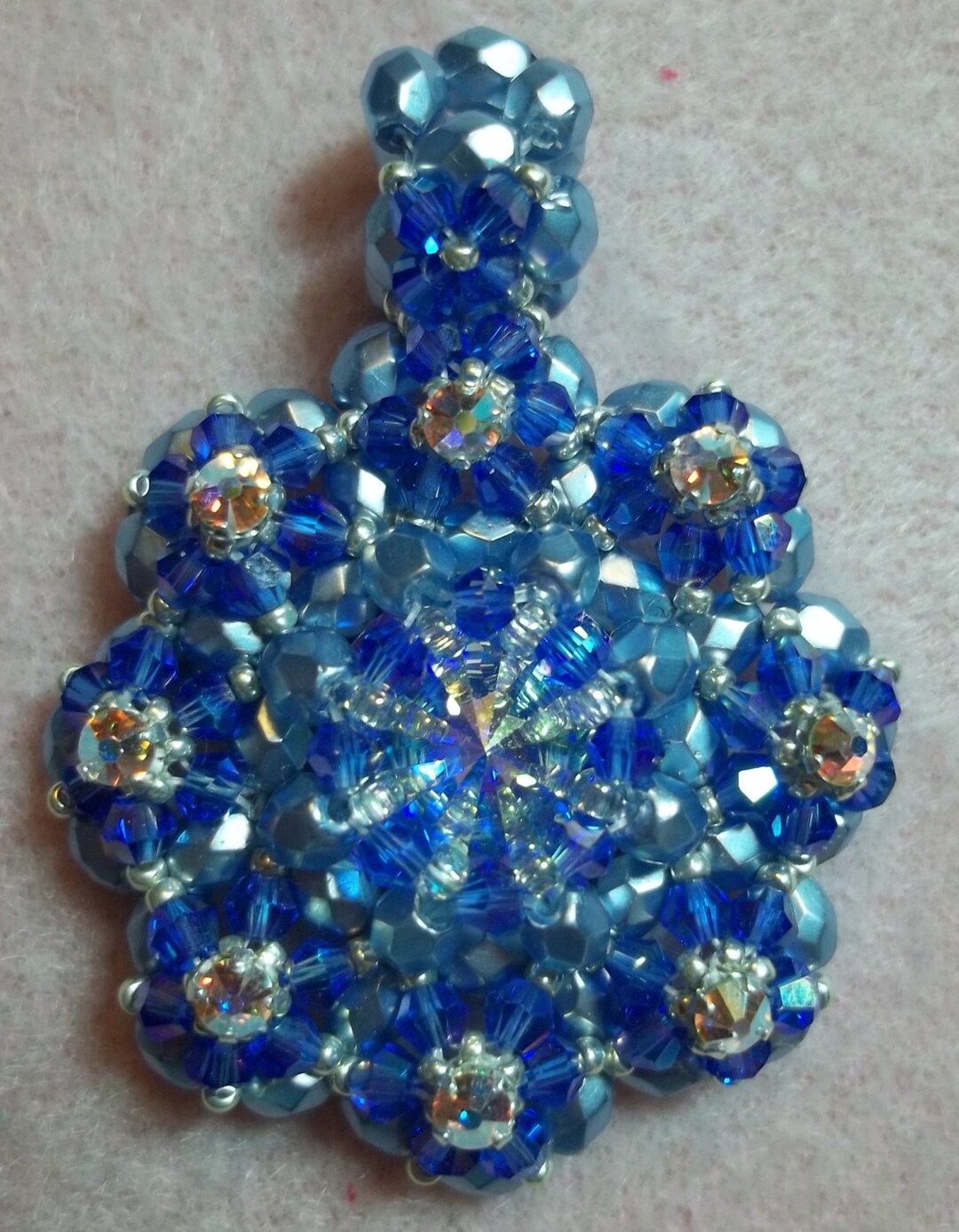 Tula Flower Pendant PDF Pattern Tutorial INSTANT DOWNLOAD - Etsy