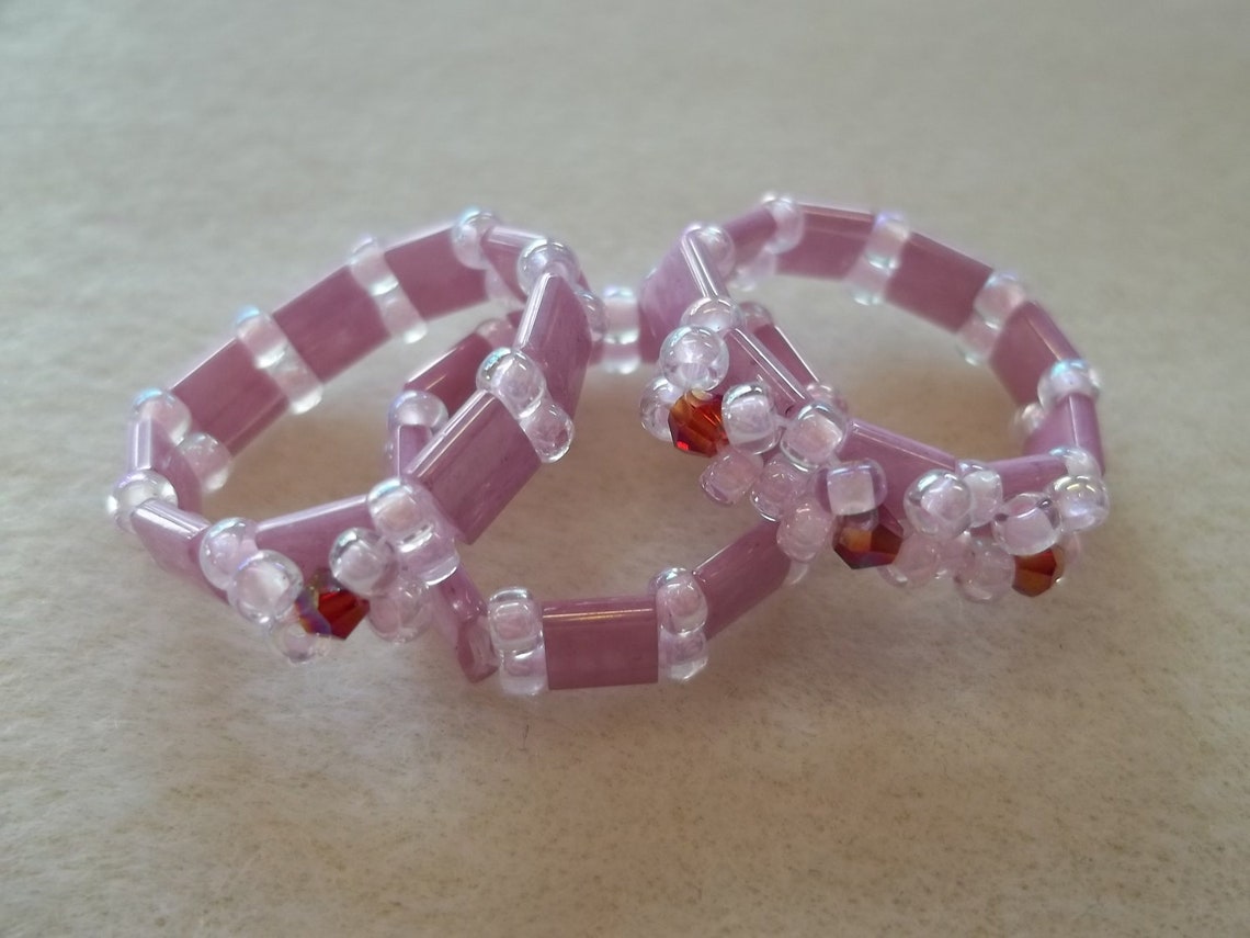 Tila Trio Ring Bead Weaving PDF Pattern (INSTANT DOWNLOAD) - Etsy