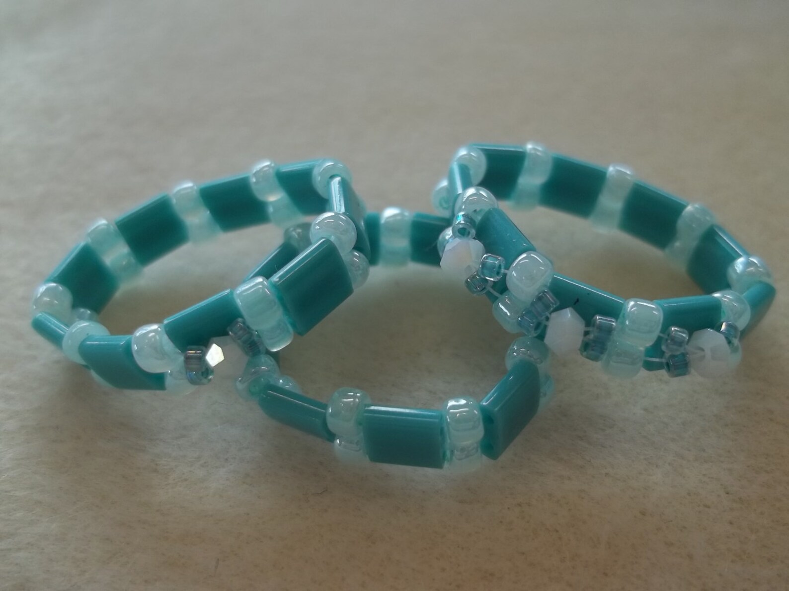 Tila Trio Ring Bead Weaving PDF Pattern (INSTANT DOWNLOAD) - Etsy