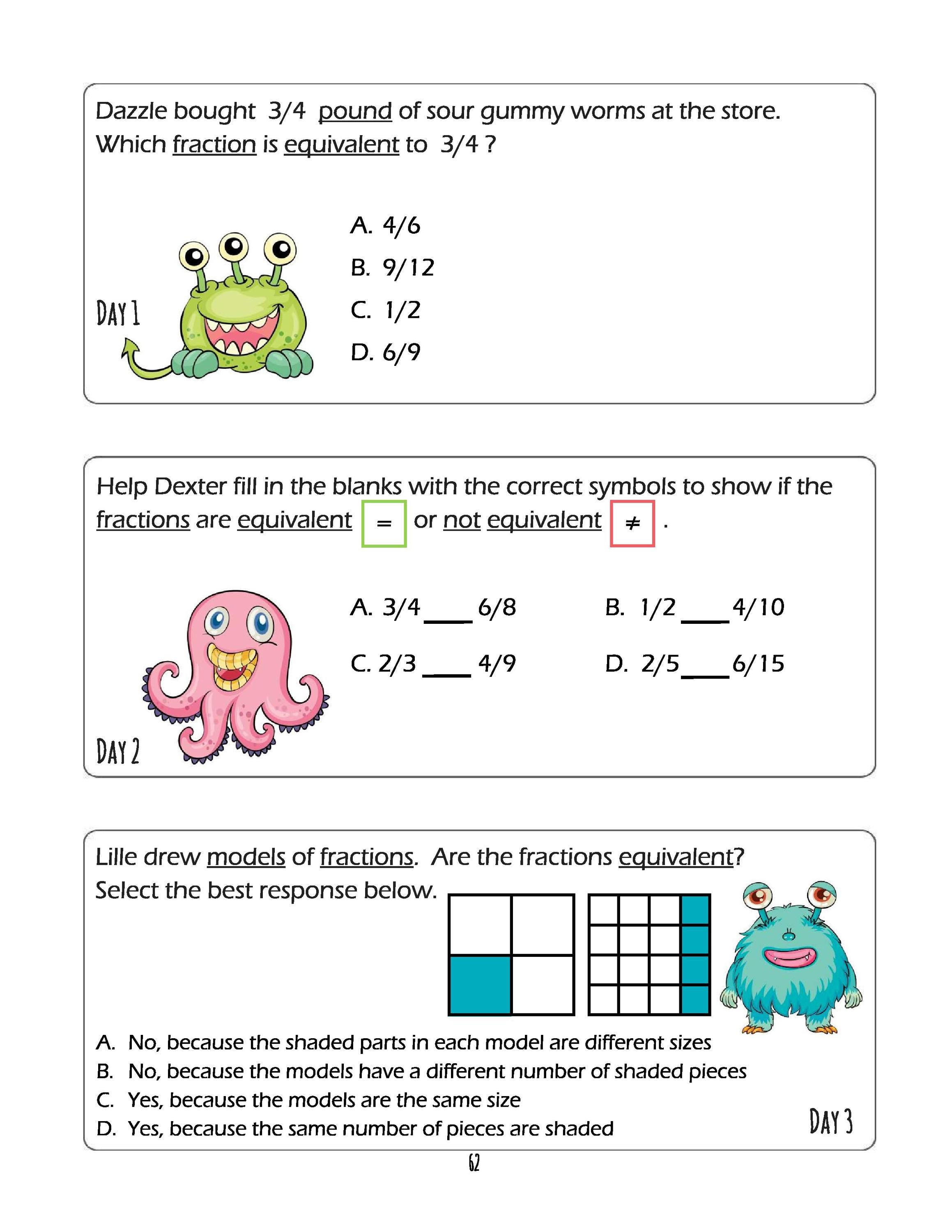 Grade 4 My Monster Math Enrichment Workbook: Encourage Young Learners ...