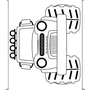 Monster Truck Math: Subtraction Coloring Book, Elementary Mathematics ...