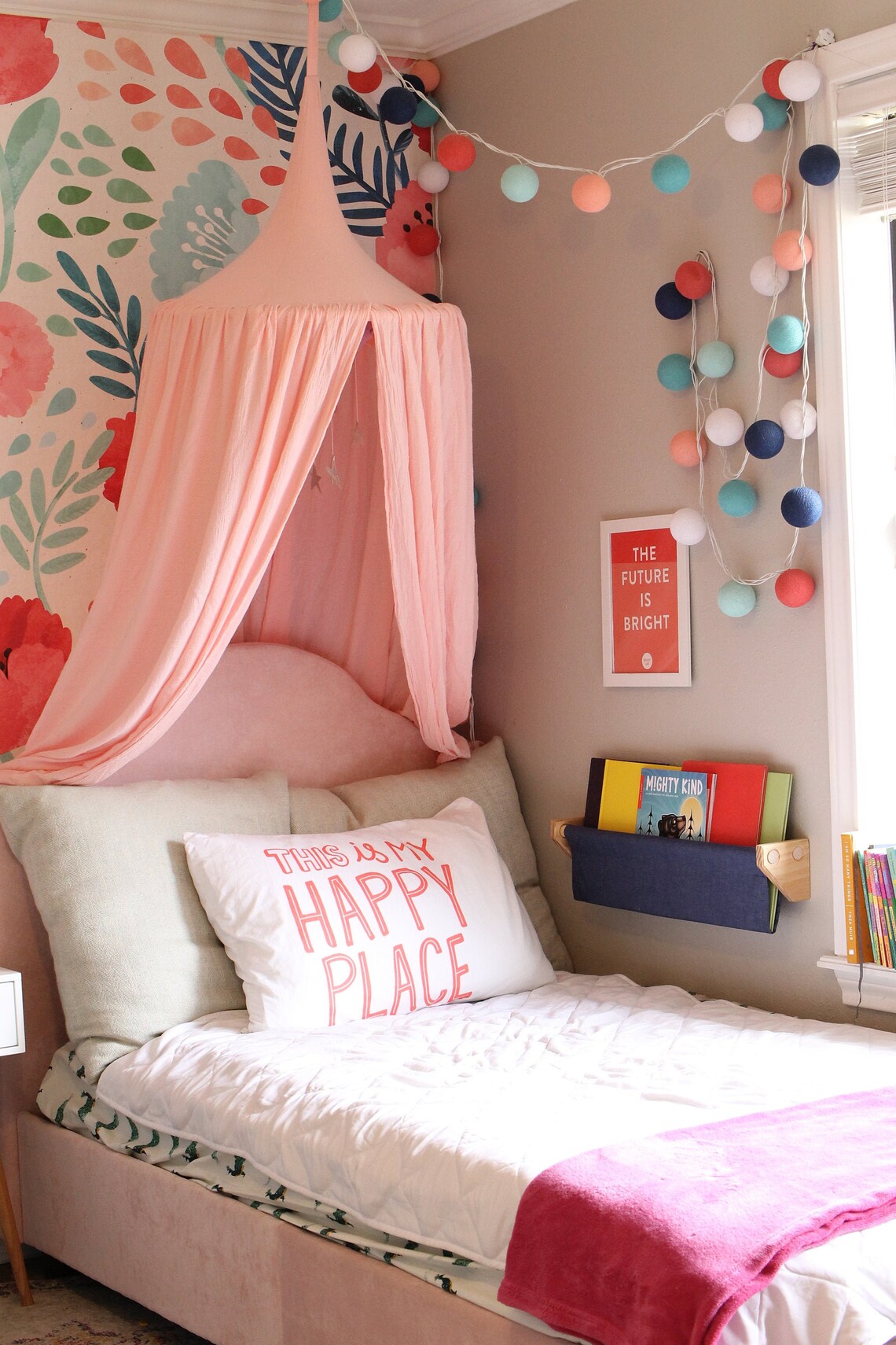 Play Canopy Made in USA Blush Pink Hanging Princess Tent - Etsy