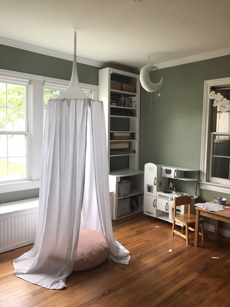 Play Canopy Made in USA White Hanging Play Tent Free | Etsy