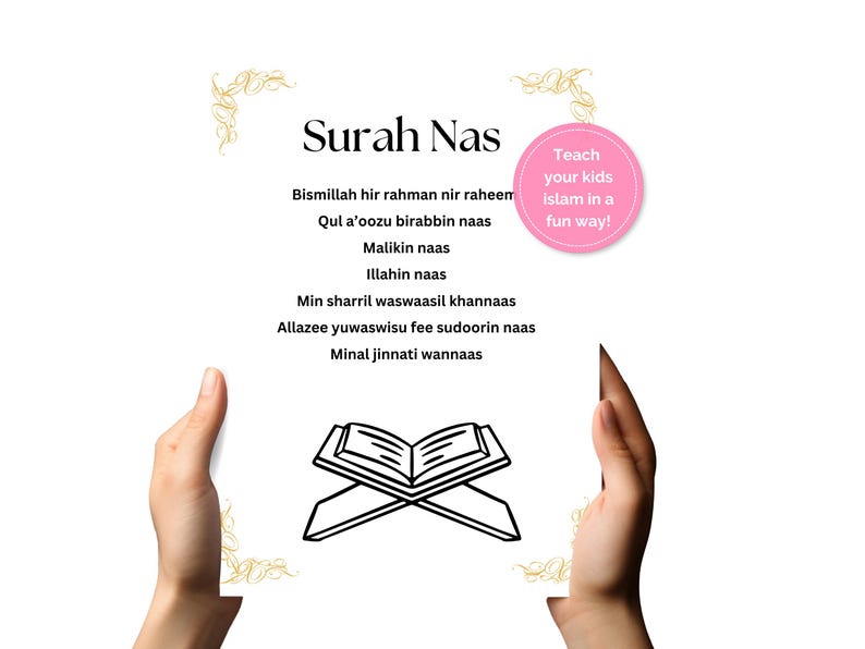 Surah Ikhlas, Surah Nas, Surah Falaq, Surah Kafirun, Islamic Coloring ...