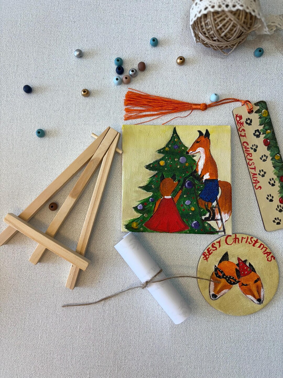 Personalized Christmas Gift Set – Custom Mini Canvas 10 Cm, Keepsake ...