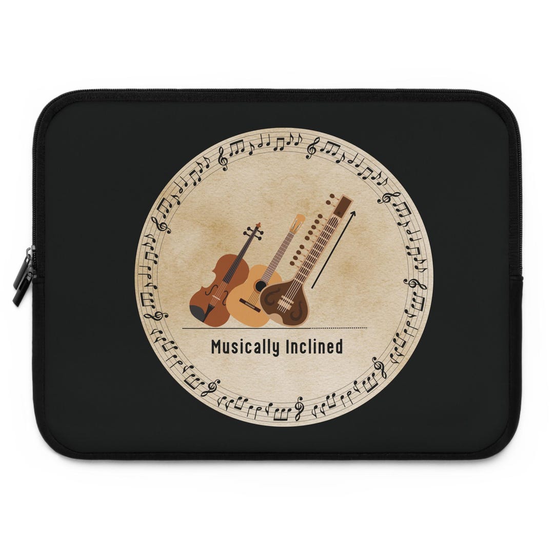 Musically Inclined Laptop Tablet Sleeve, 10 to 17 Inches, Music Lover ...