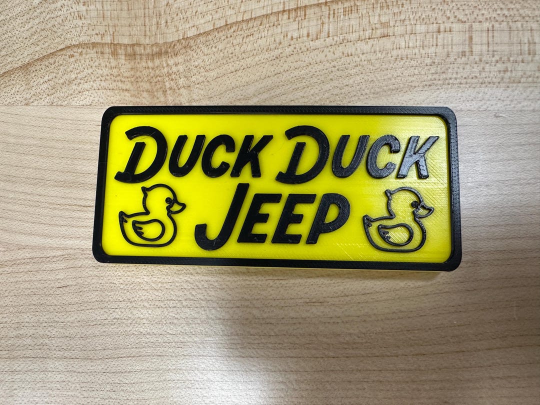 Duck Duck Jeep Magnet 3D Printed - Etsy